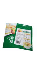 China Safety Hand Size Handle Easy To Carry Morning Oats Food Graded Laminated Packaging Bag for sale