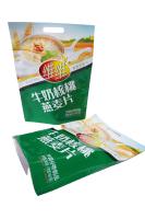 China Safety Hand Size Handle Easy To Carry Morning Oats Food Graded Laminated Packaging Bag for sale