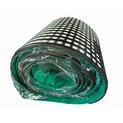 China Drive Pulley Rubber Ceramic Lagging 15mm Thick 500mm Wide for Conveyor Systems with 23MPa Tensile Strength for sale