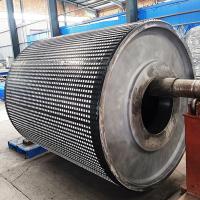 China Anti Slip Wear Resistant Ceramic Pulley Lagging 12mm 15mm Thickness with CN Bonding Layer Rubber for Conveyor Systems for sale