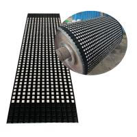 China 12mm Thickness Conveyor Drum Diamond Ceramic Pulley Lagging Lining Coating - 10m Roll Length for sale