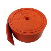 China Duro 40 Natural Rubber Conveyor Skirtboard Orange Red 10mm Thick 150mm Wide for sale