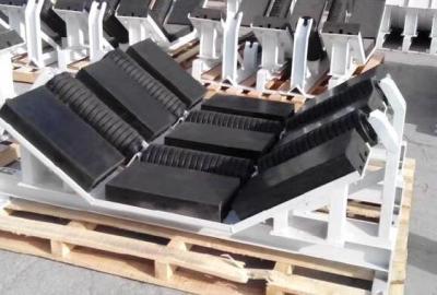 China Belt Support System Conveyor Impact Roller Bed 1220mm 1400mm 1500mm with UHMWPE Impact Bars for sale