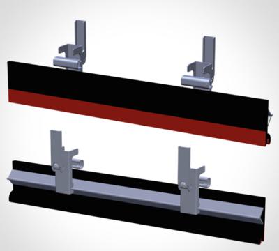 China Rubber Urethane Dual Seal Skirt Board Conveyor System - 15mm Thickness, 24m Roll Length for Dust Control for sale