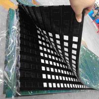 China Conveyor Drum Diamond Ceramic Pulley Lagging Rubber Sheet - 12mm to 25mm Thickness, 500mm Width with CN Bonding Layer for sale