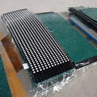 China High Wear Resistant Ceramic Pulley Lagging Sheet Material 12-20mm Thickness 500mm Width for Conveyor Systems for sale