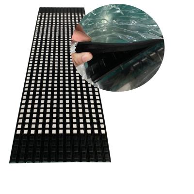 China Rubber Plate Diamond Ceramic Pulley Lagging Lining With Contact Layer for sale