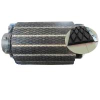 China Herringbone Rubber Lagging Conveyor Pulley - 12mm/15mm/20mm Thickness, 137mm Width with 22 kN/m Bonding Strength for sale
