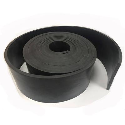 China Black Polyurethane Conveyor Skirting Rubber 2m x 10m with 20MPa Tensile Strength and 60 Shore A Hardness for sale
