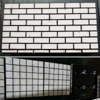 China Wear Resistant Ceramic Lining Conveyor Chute Tiles 500x500mm for Cement Mining Industry for sale