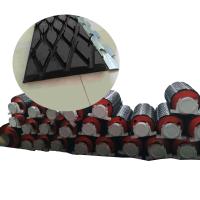 China DB-WK1 Conveyor Drum Slide Diamond Grooved Rubber Lagging for Pulleys 60-65A Hardness 137mm Width for sale