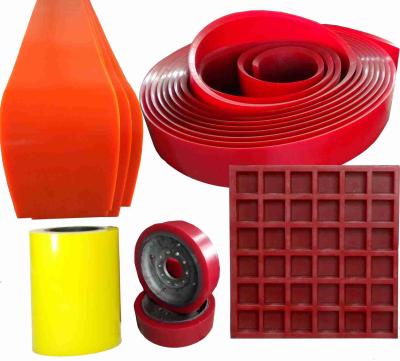 China Custom Polyurethane Chute Liner Material Wear Resistant Shore A 80 for sale