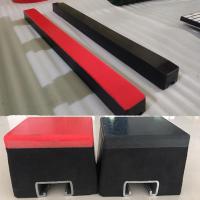 China Conveyor Impact Cradle Slide Bar 65A Impact Pad with 100×55mm to 280×100mm Sizes for Belt Conveyor Protection for sale