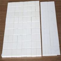 China Abrasion Resistant High Alumina Ceramic Tiles 300x300x50mm Conveyor Chute Liners with Steel Backing for sale