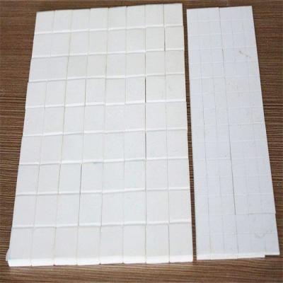 China Abrasion Resistant High Alumina Ceramic Tiles 300x300x50mm Conveyor Chute Liners with Steel Backing for sale
