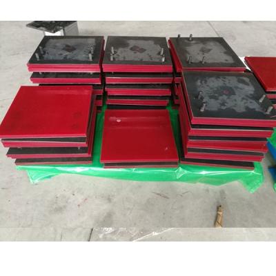 China Expanded Metal Back Urethane Polyurethane Wear Liner Plates 5-50mm Thickness for Conveyor Chutes for sale