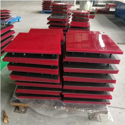China 80 Shore A Steel Metal Back Polyurethane Wear Liner for Conveyor Systems - High Wear Resistance for sale