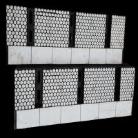 China Alumina Ceramic Rubber Wear Liners 300x300x12mm to 500x500x63mm for Industrial Conveyor Systems for sale