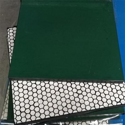 China CN Bonding Layer Ceramic Wear Liner 500x500mm Alumina Tiles for Mining Conveyor Systems for sale