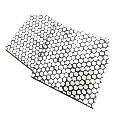 China Ceramic Embedded Rubber Wear Liner 300x300x50mm with Steel Backing Plate for Industrial Abrasion Protection for sale