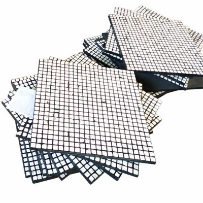 China 92% 95% Alumina Ceramic Wear Tiles 300x300x50mm with Rubber Backing for Industrial Equipment Protection for sale