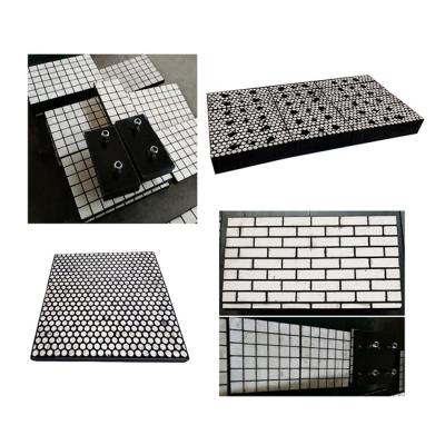 China 99% Alumina ZTA Ceramic Wear Plate Lining Steel Backed - 300x300x50mm & 250x250x36mm Options for Mining Equipment Protection for sale