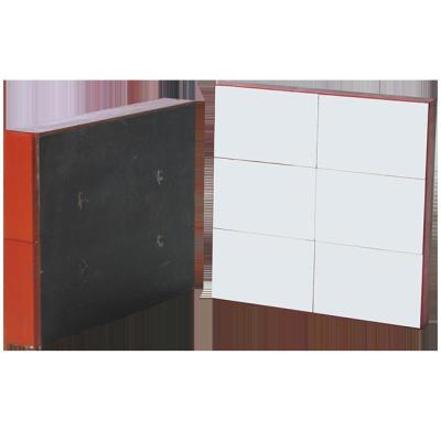 China Magnet Backed Rubber Ceramic Lining 300x300x12mm for Mining Cement Silo Chute Wear Protection for sale