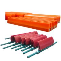 China Premium Polyurethane Conveyor Belt Cleaner Scraper 450mm Primary Secondary with Self-Adjusting Spring Tensioners for sale