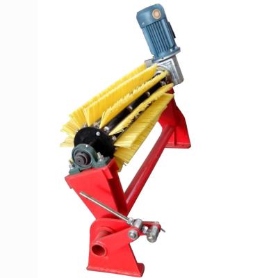 China Motorized Rotary Brush Belt Cleaner Secondary System for Coal Mining with Nylon66 Bristles and Custom Motor Options for sale