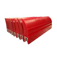 China 90shore Polyurethane Conveyor Belt Cleaner for Mining Cement Port Operations with High Wear Resistance and Self-Adjusting Tensioner for sale