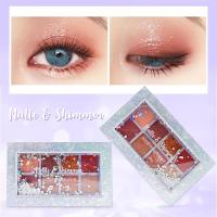 China 8 Colors Waterproof  Eyeshadow Palette Multichrome Eyeshadow ISO22716 for sale