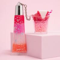 China Mix Rainbow Color Glitter Essence Lip Gloss Shining Lip Oil Keychain 13ml for sale