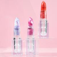 China Beautiful Marbling 3 Colors Cream Satin Lipstick 24 Hour Waterproof Lipstick for sale