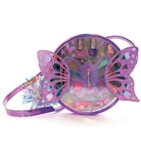 China Attractive Butterfly Backpack Kids Makeup Set With Washable Cosmetic for sale