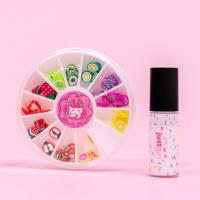 China Customizable Sleek DIY Nail Art Kit Kids Nail Set Peel Off Non Toxic for sale