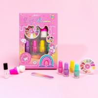 China Customizable Sleek DIY Nail Art Kit Kids Nail Set Peel Off Non Toxic for sale