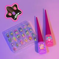 China Delicate Easy To Use DIY Nail Art Kit For Pretend Play With GID Nail Polish for sale