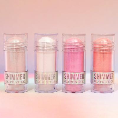 China Gorgeous 6g Glitter Makeup Highlighter Vegan Contour Stick Cream Blusher for sale
