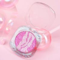 China Diamond Glowing Glitter Makeup Highlighter Single Pressed Glitter Eyeshadow Palette for sale