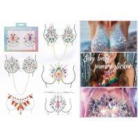 China Customizable Design Dazzling Crystal Face Sticker For Body Decoration for sale