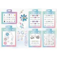 China Customizable Design Dazzling Crystal Face Sticker For Body Decoration for sale