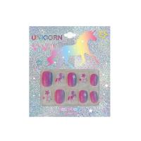 China 10 Pieces Short Children Press On Fake Nails For Girls Customizable for sale