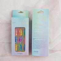 China 24pcs/Box Colorful Cute Press On Fake Nails Kids Fake Nails Easy Apply for sale