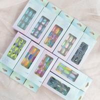 China 24pcs/Box Colorful Cute Press On Fake Nails Kids Fake Nails Easy Apply for sale