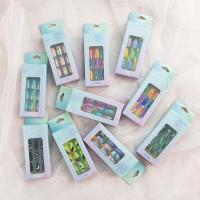 China 24pcs/Box Colorful Cute Press On Fake Nails Kids Fake Nails Easy Apply for sale