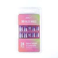 China 24 Pieces Acrylic Press On Fake Nails With Custom Tip For High Volume Purchase for sale
