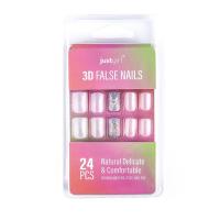 China 24 Pieces Acrylic Press On Fake Nails With Custom Tip For High Volume Purchase for sale