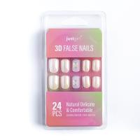 China 24 Pieces Acrylic Press On Fake Nails With Custom Tip For High Volume Purchase for sale