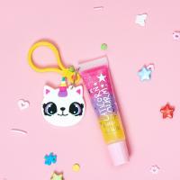 China Custom Colors Shimmering Essence Lip Gloss for Kids Layered Lip Gloss with Keychain for sale
