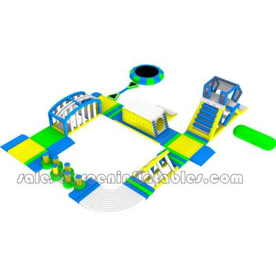 China Customized Outdoor Large Morbile Design Floating Slide Pool Waterslides Toys Inflatable Used Water Park Equipment for sale